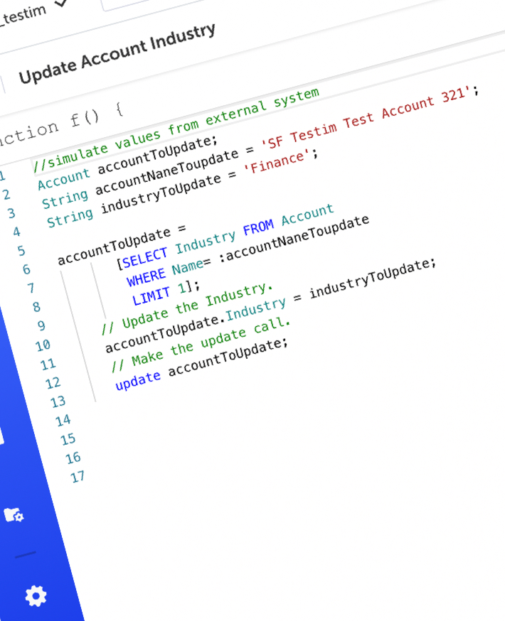 Testim for Salesforce - Apex Code Step Feature Release - AI-driven E2E ...