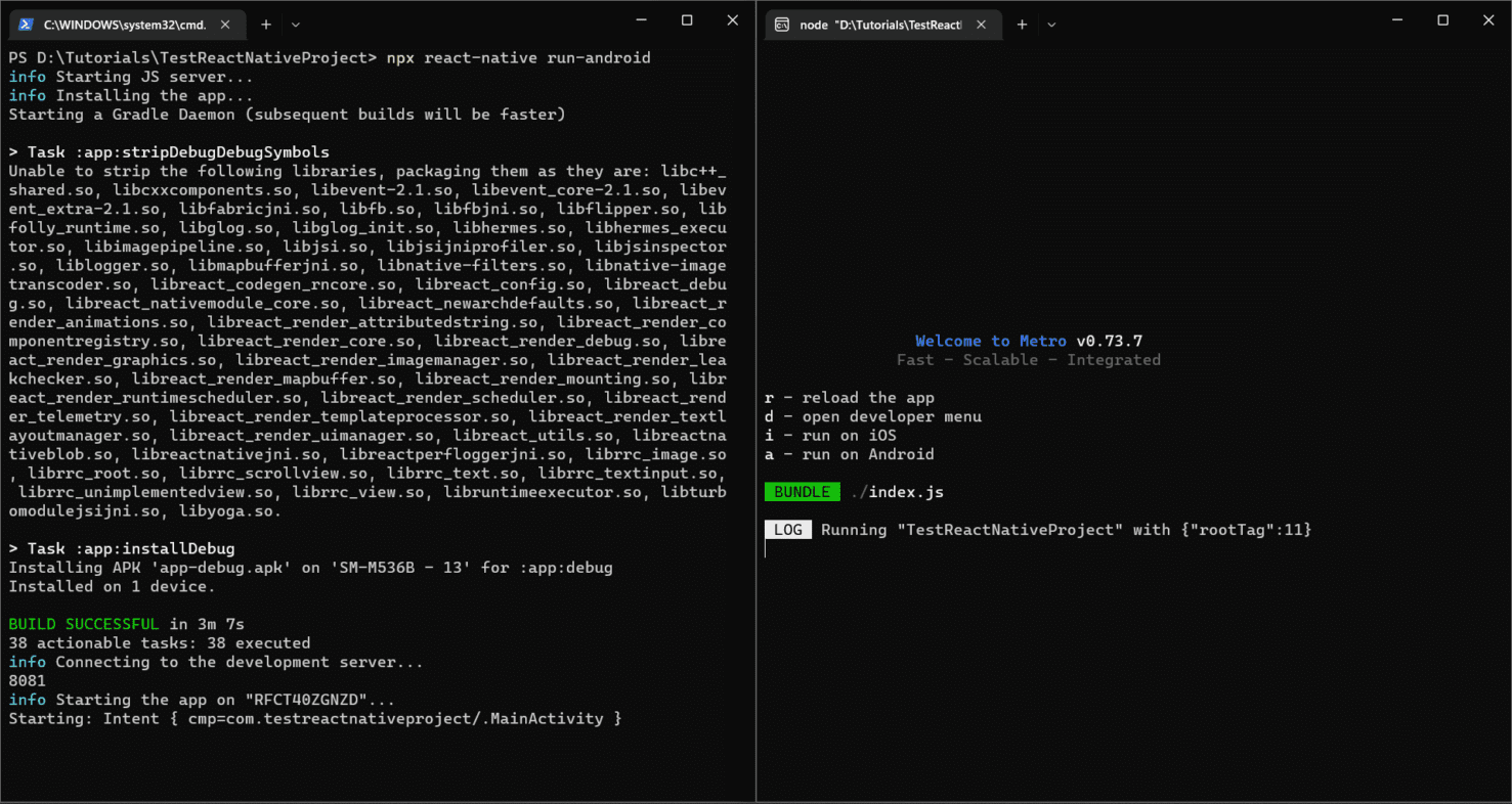 React Native Run Android How To Test Various Devices 