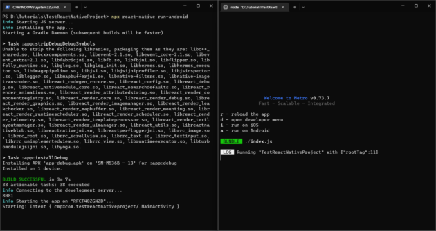 React Native Run Android How To Test Various Devices