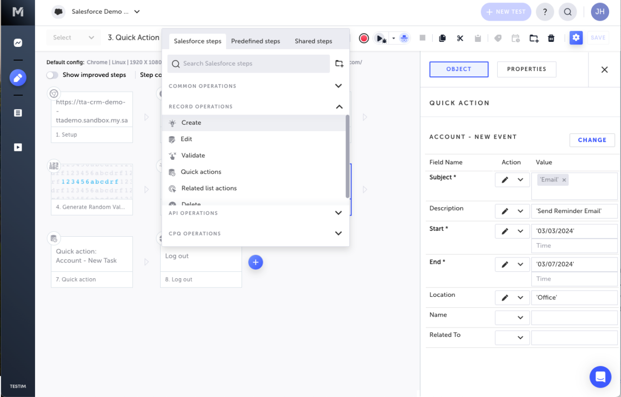 Salesforce-Testing - AI-driven E2E automation with code-like ...