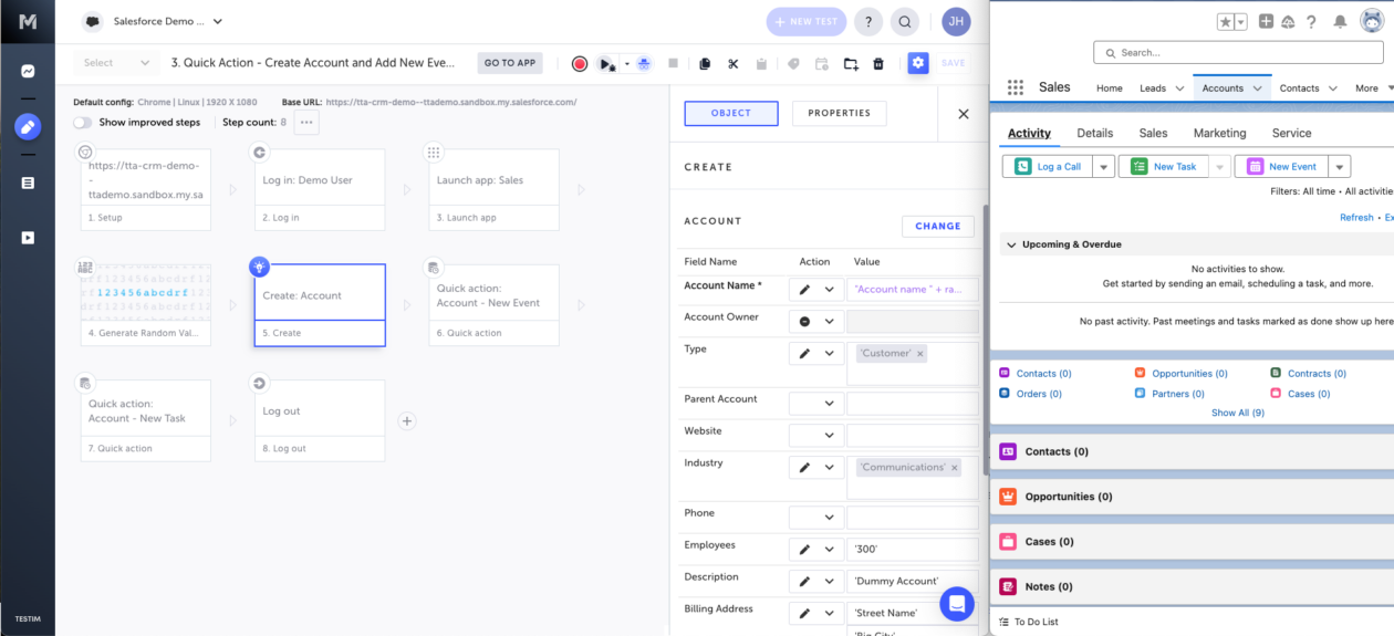 Salesforce-Testing - AI-driven E2E automation with code-like ...