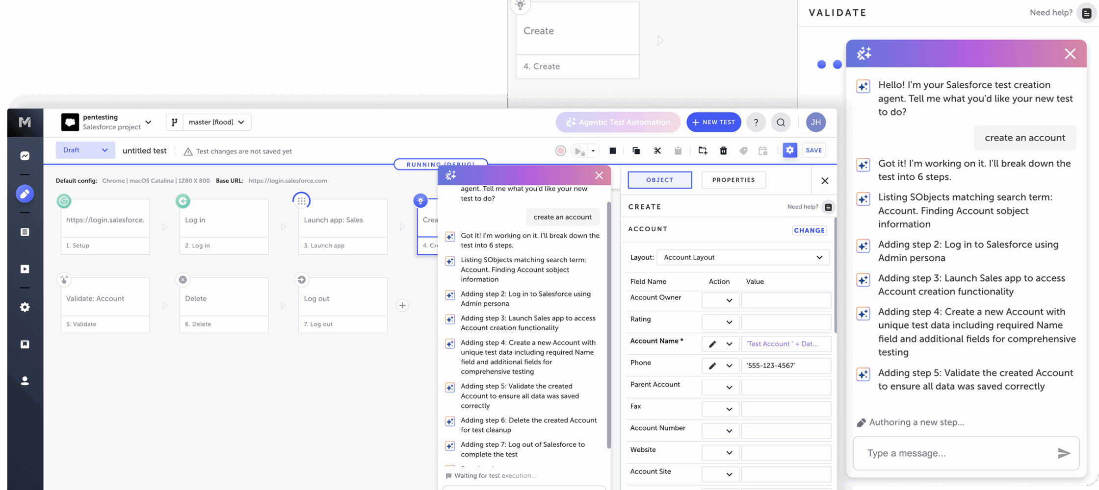Salesforce-Testing - AI-driven E2E automation with code-like ...